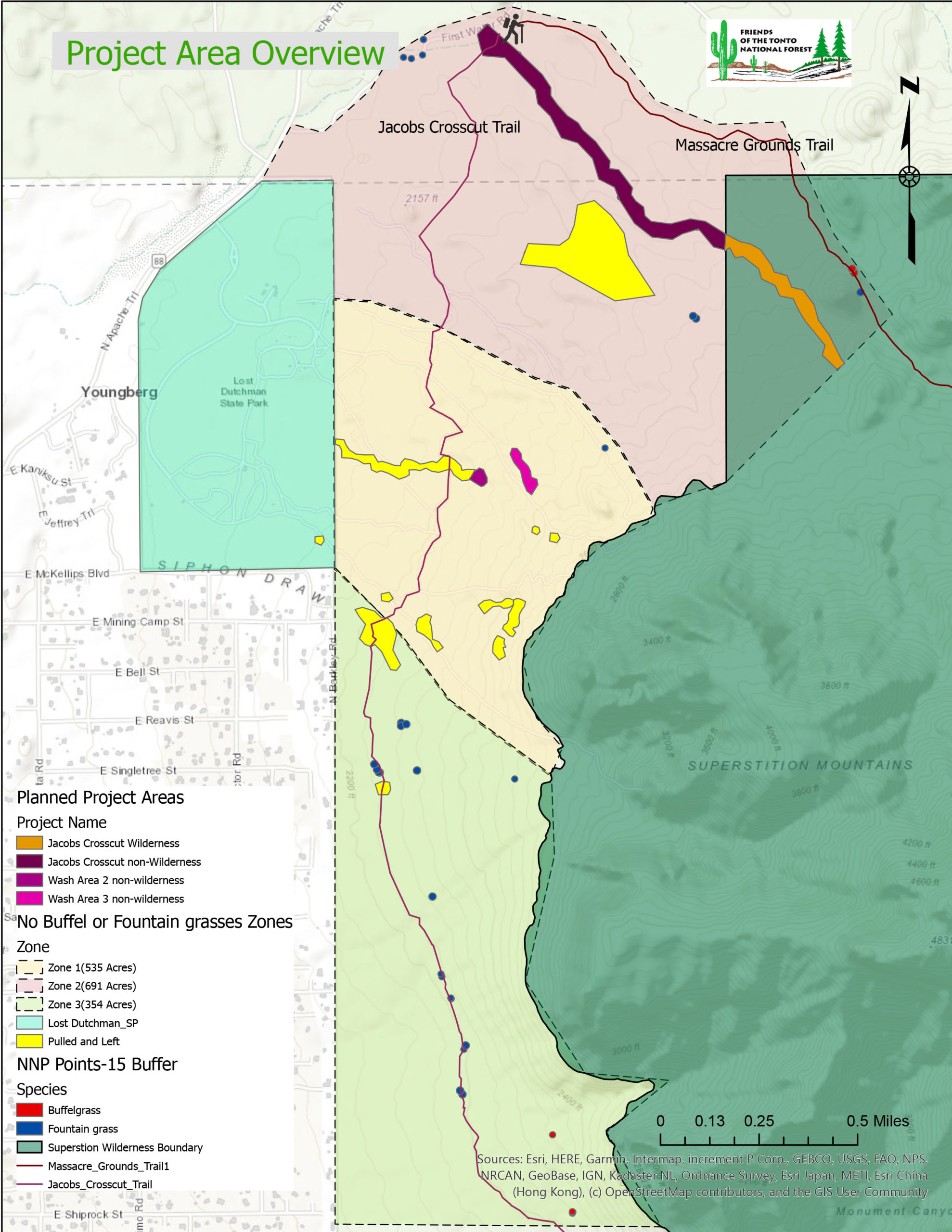 Tonto National Forest District Map